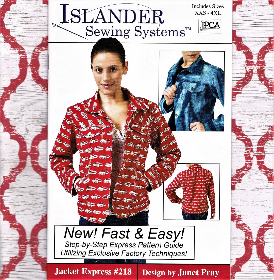 Islander Janet Pray UNCUT Easy Sizes XXS-4XL Islander Sewing Systems ...