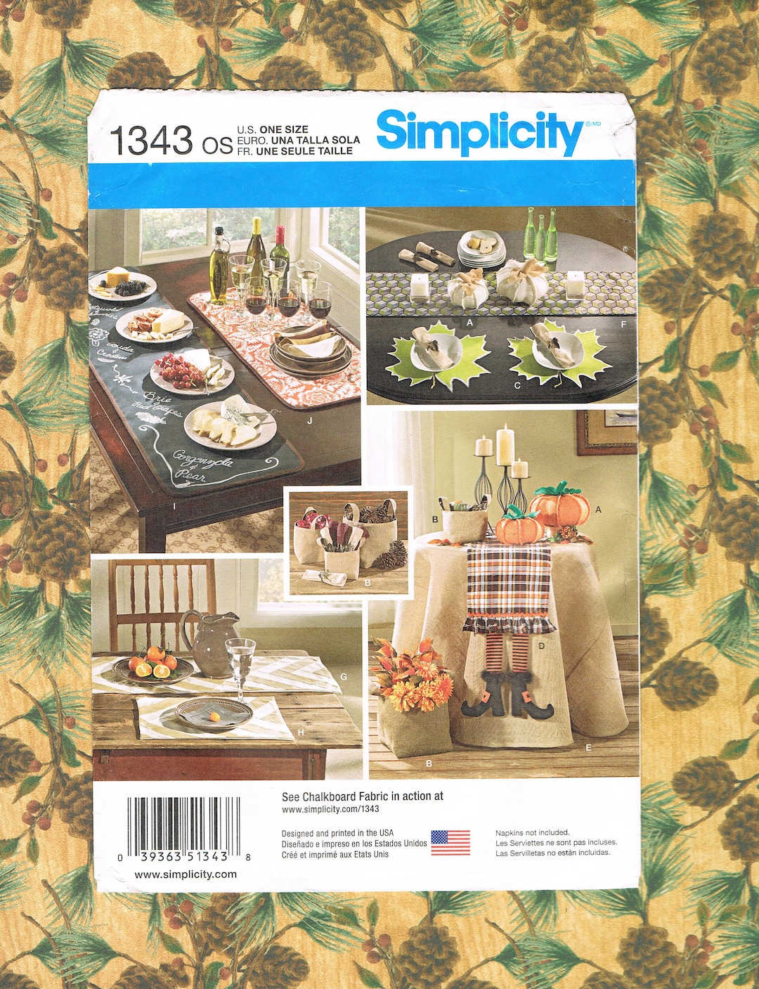 SAVE 5-12.00 See Details Uncut Cute Fall Decor Pattern Fall Table ...