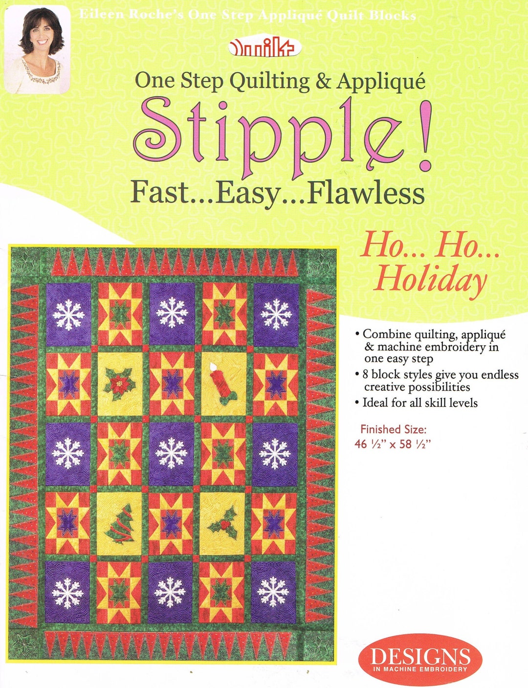 Stipple Software Ho...ho...holiday One Step Quilting & Applique Eileen ...