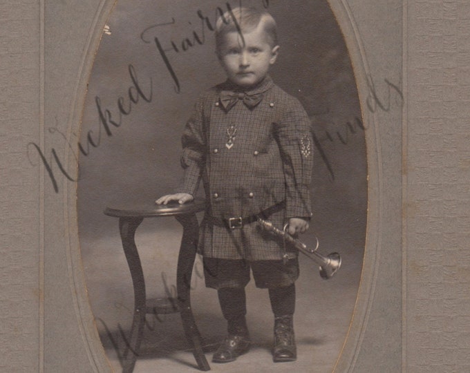 Victorian Boy With Bugle for Instant Download Digital Photo - Etsy