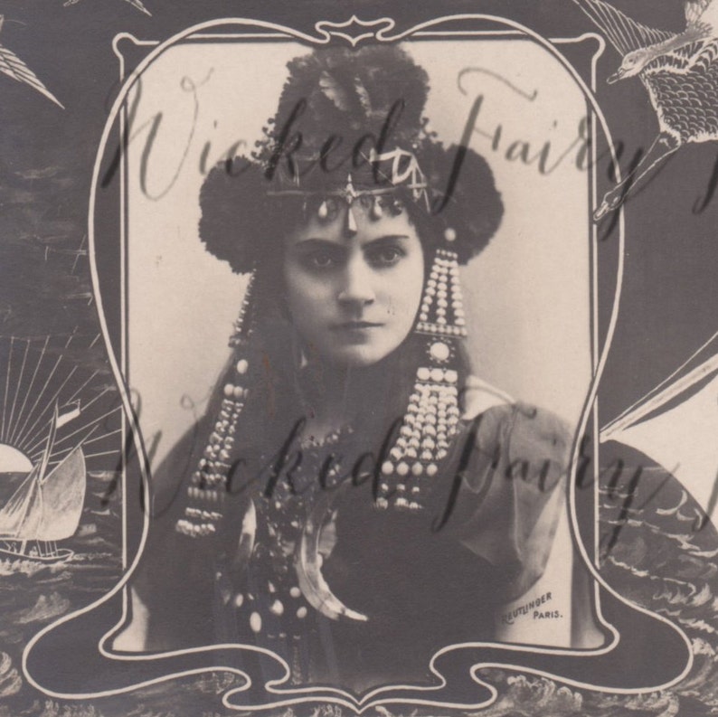 Opera Singer Photo 1800s Postcard, Instant Download, Digital Ephemera ...