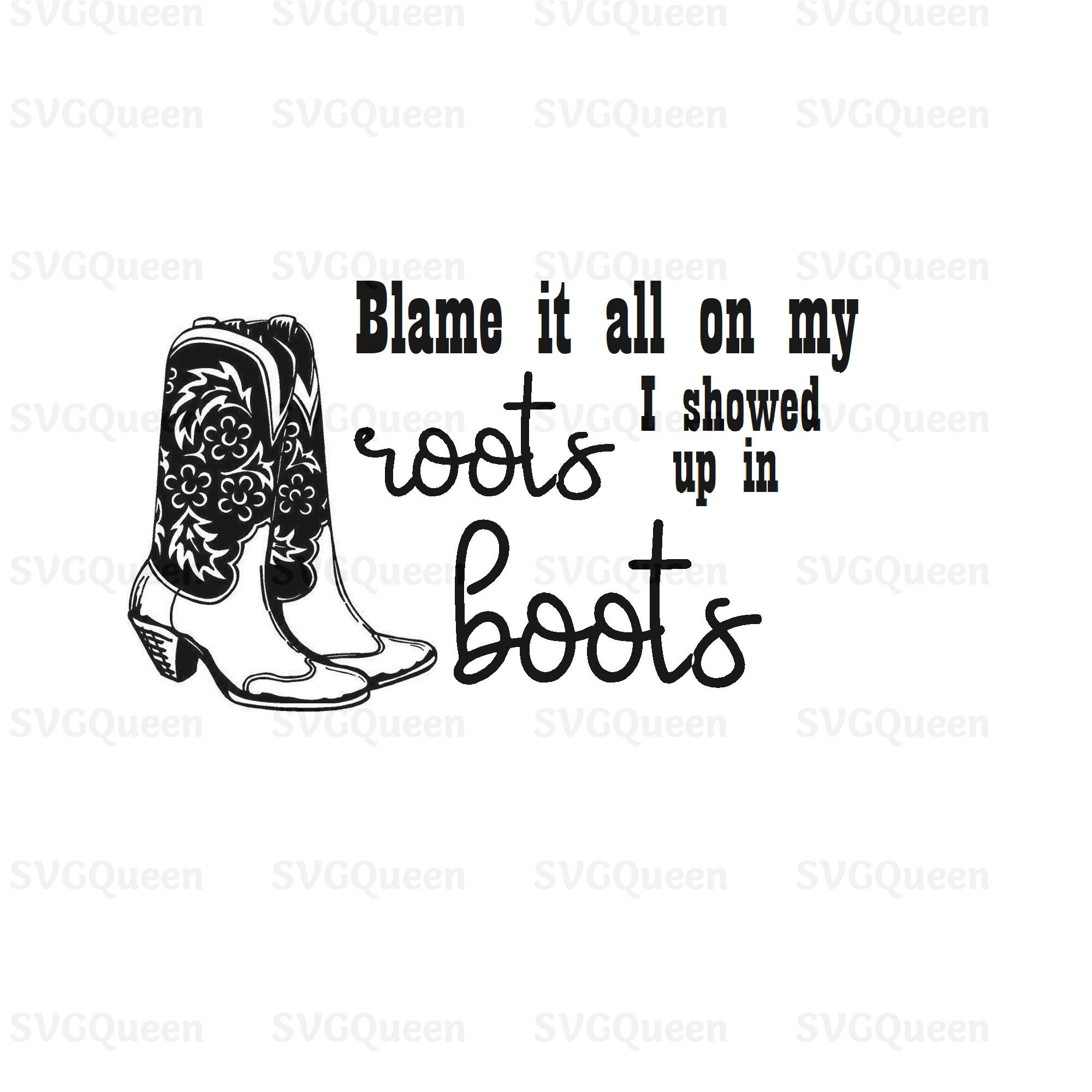 Digital Download Country Roots and Cowboy Boots svg Country Roots svg ...