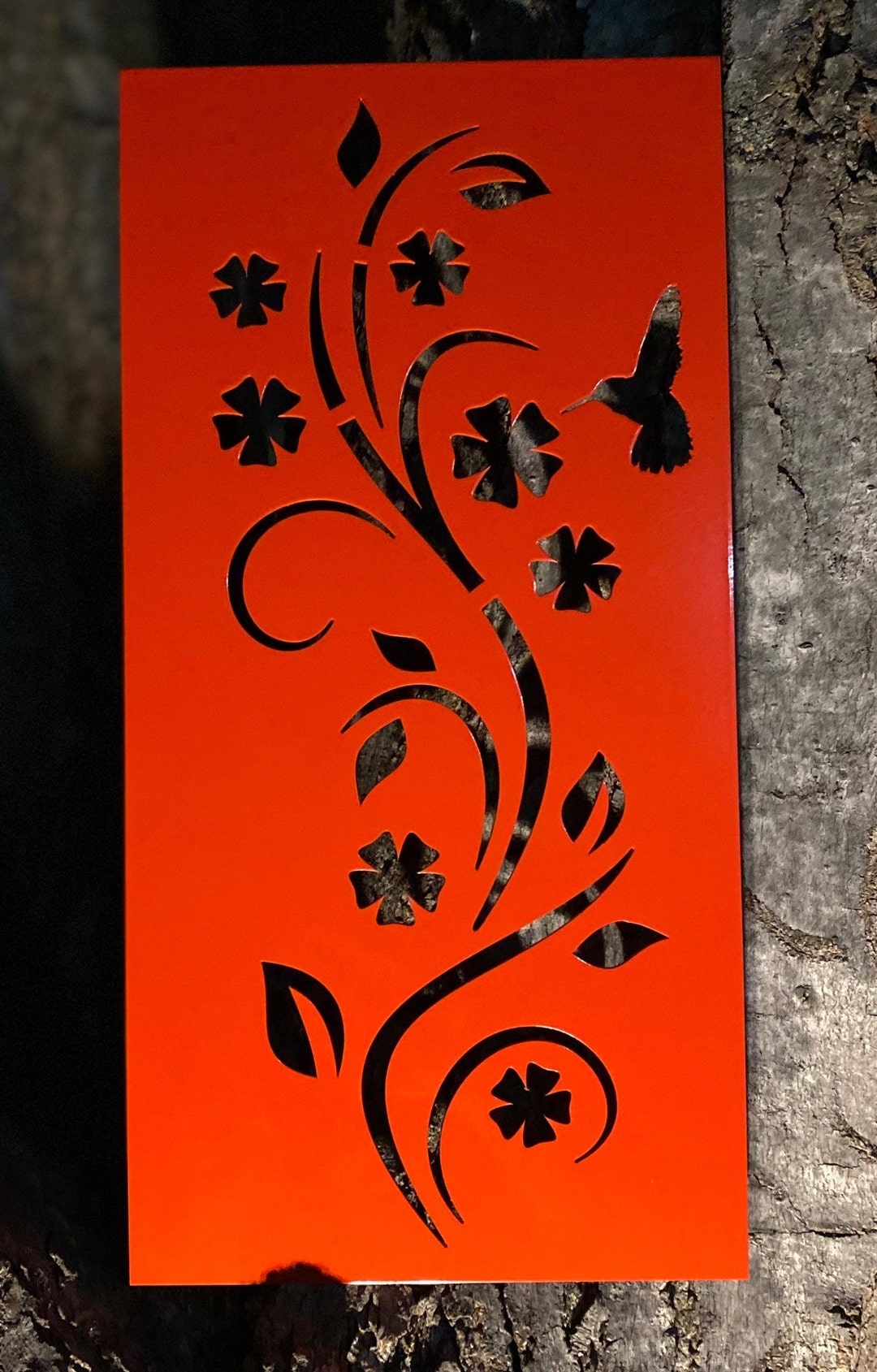The Hummingbird - Wall Accent / Privacy Panel - Etsy