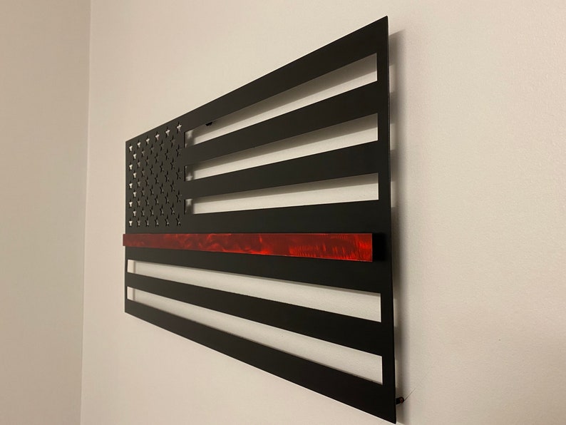First Responder Flag thin Line Metal American Flag - Etsy