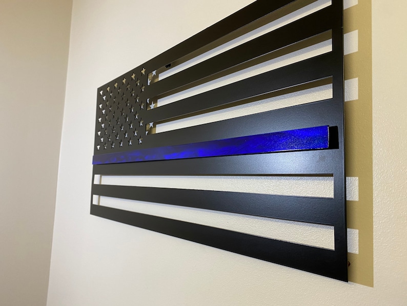First Responder Flag thin Line Metal American Flag - Etsy