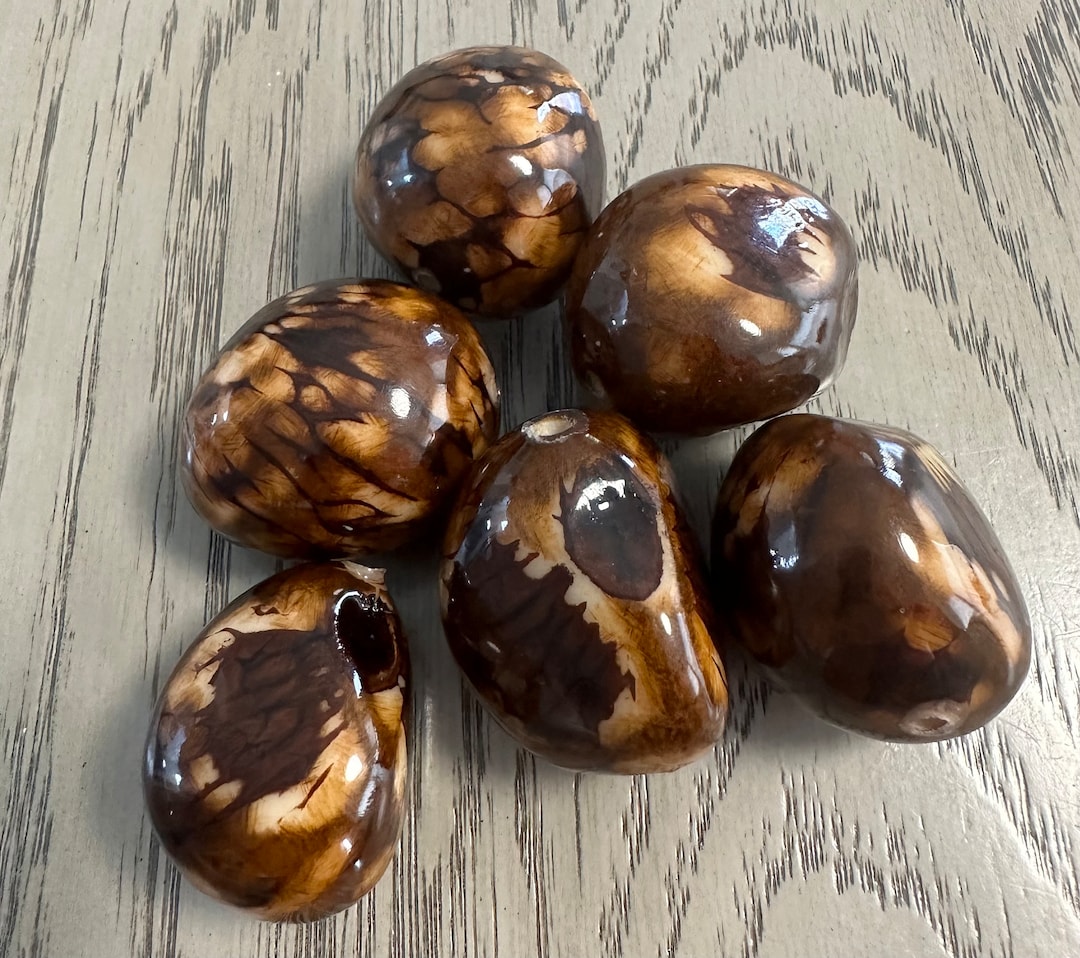Tagua Whole Nut Brown Color. Tagua Nut From Colombia. Top Drilled 6 ...