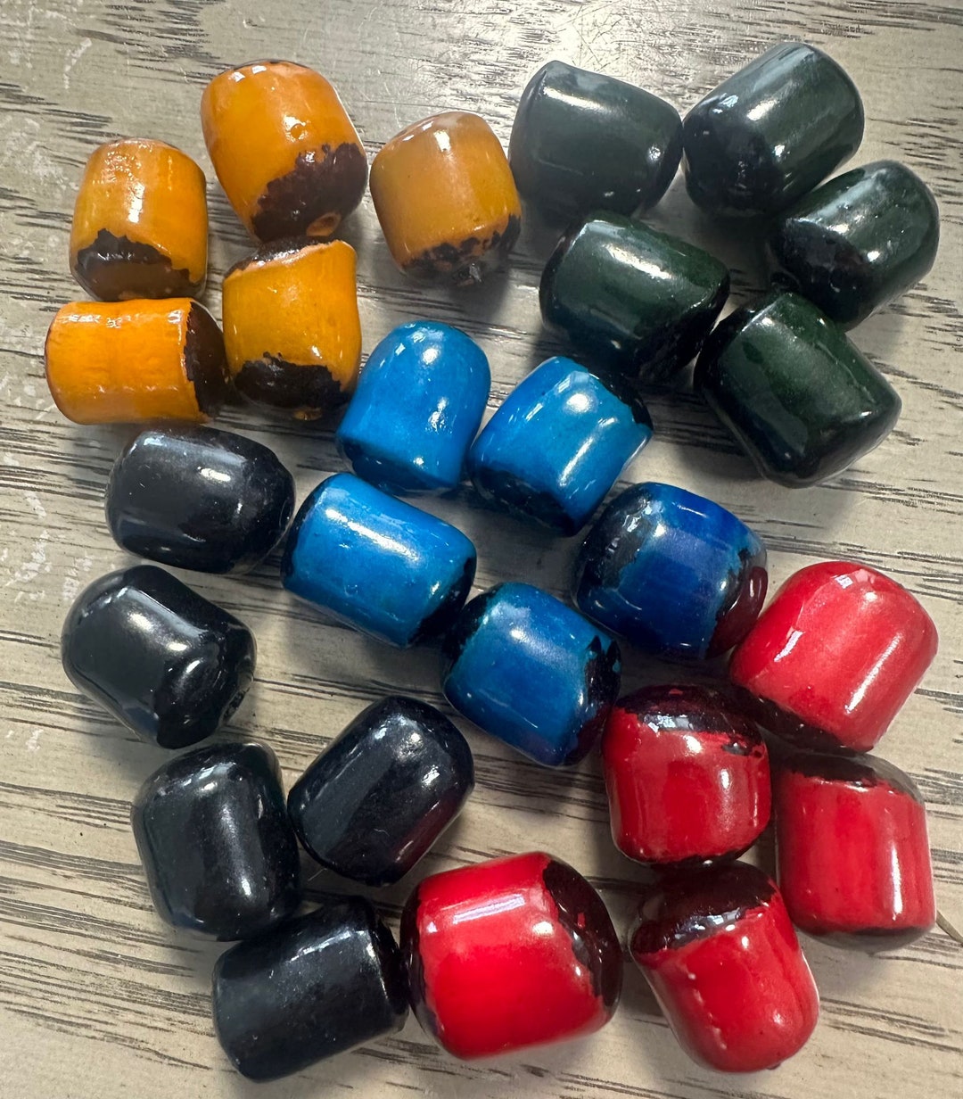 Tagua Bead Cylinder Shape Jewelry Making Supplies | 25 Tagua Cylinders ...