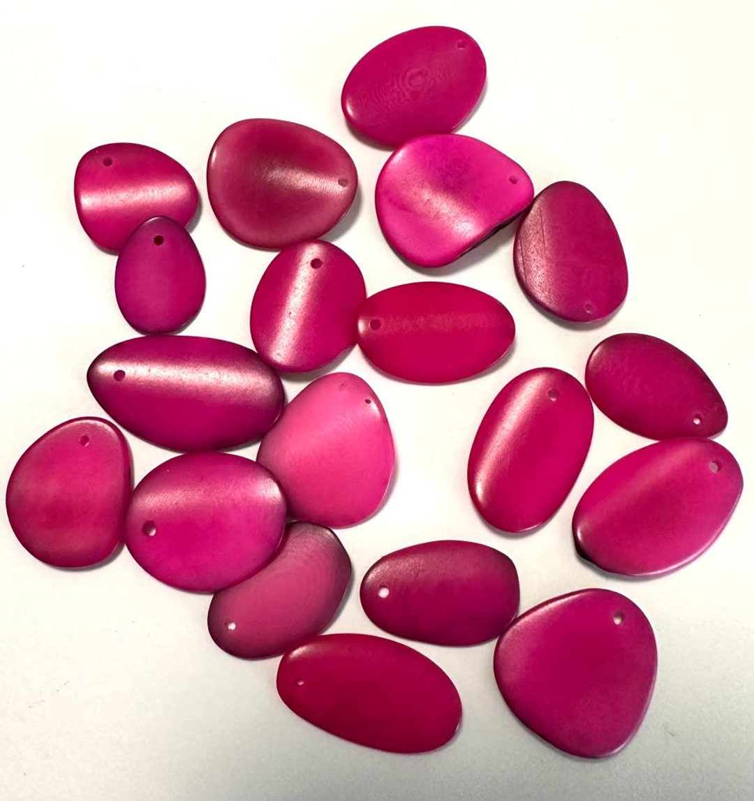 Tagua Beads. Mini Slices in Nail Shape. Thin Slices / Beads / - Etsy