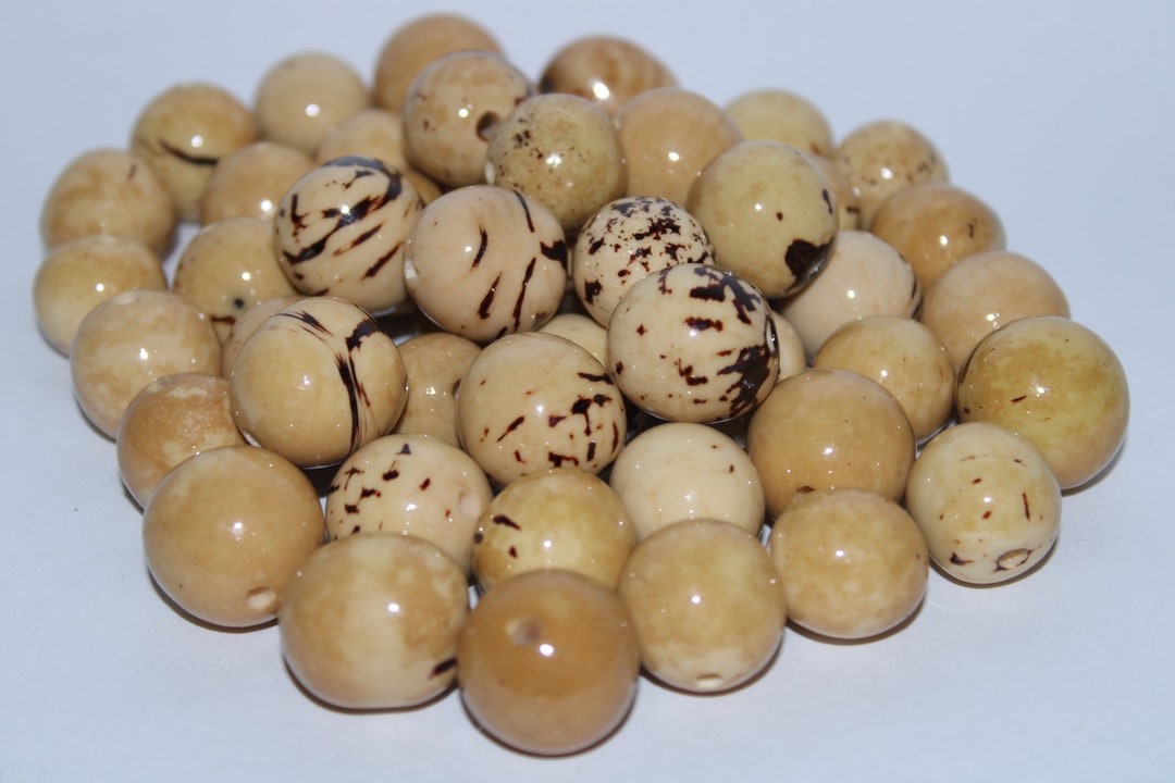 Bombona Beads. 100 Bombona Balls Beige Color. Size: 2.5 Cm. Approx. Top ...