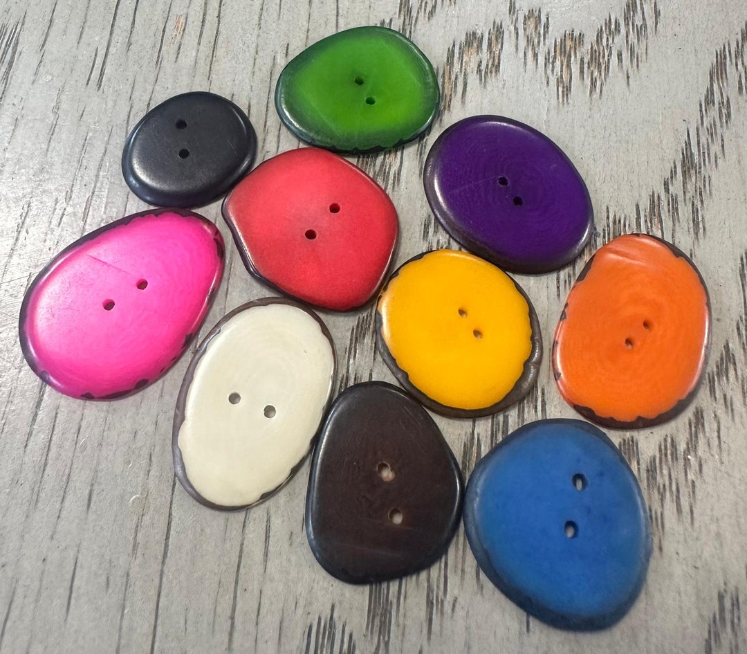 Tagua Bead Tagua Nut Button for Crafts & Sewing Tagua Slice in 30 ...