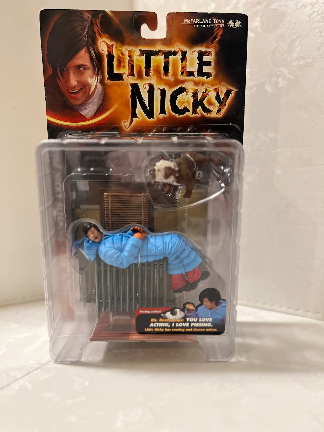 2000 Mcfarlane Toys Little Nicky Sleeping on Radiator & Peeing Mr ...