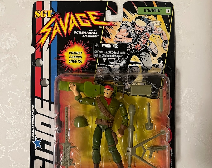 Vintage 1994 Hasbro GI Joe SGT Savage Dynamite Action Figure - Etsy