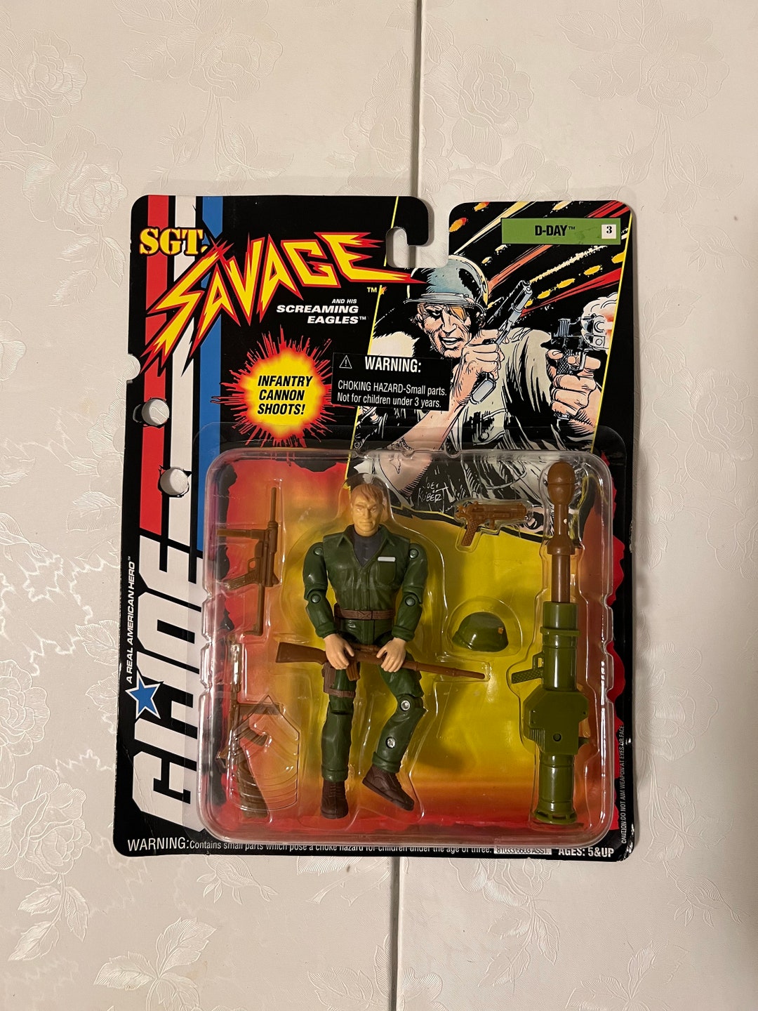Vintage 1994 Hasbro GI Joe SGT Savage D-day Action Figure - Etsy