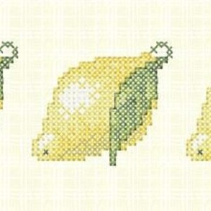 Lemon. Lemon Border. Cross Stitch. Machine Embroidery Design and PDF ...