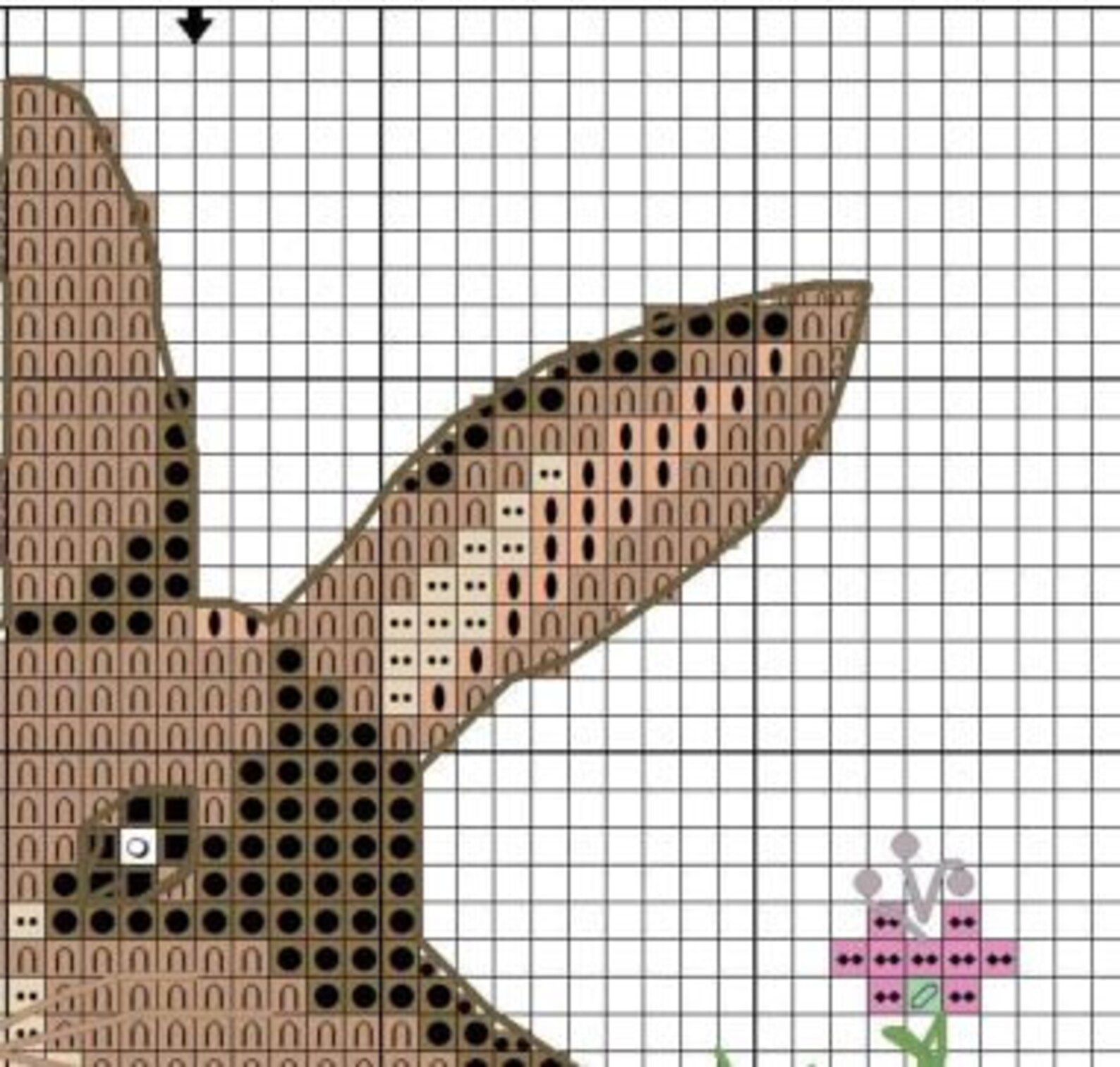 Spring Rabbit. Cross Stitch Rabbit. Machine Embroidery and PDF | Etsy