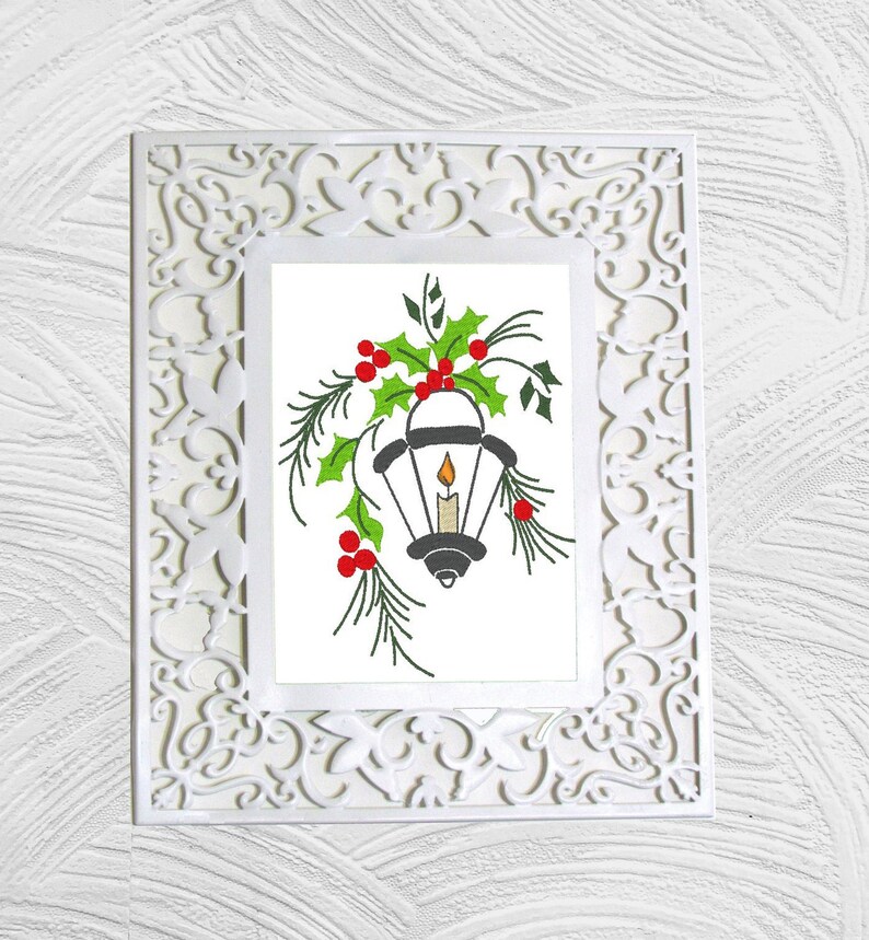Christmas Lamp. Machine Embroidery Design. - Etsy