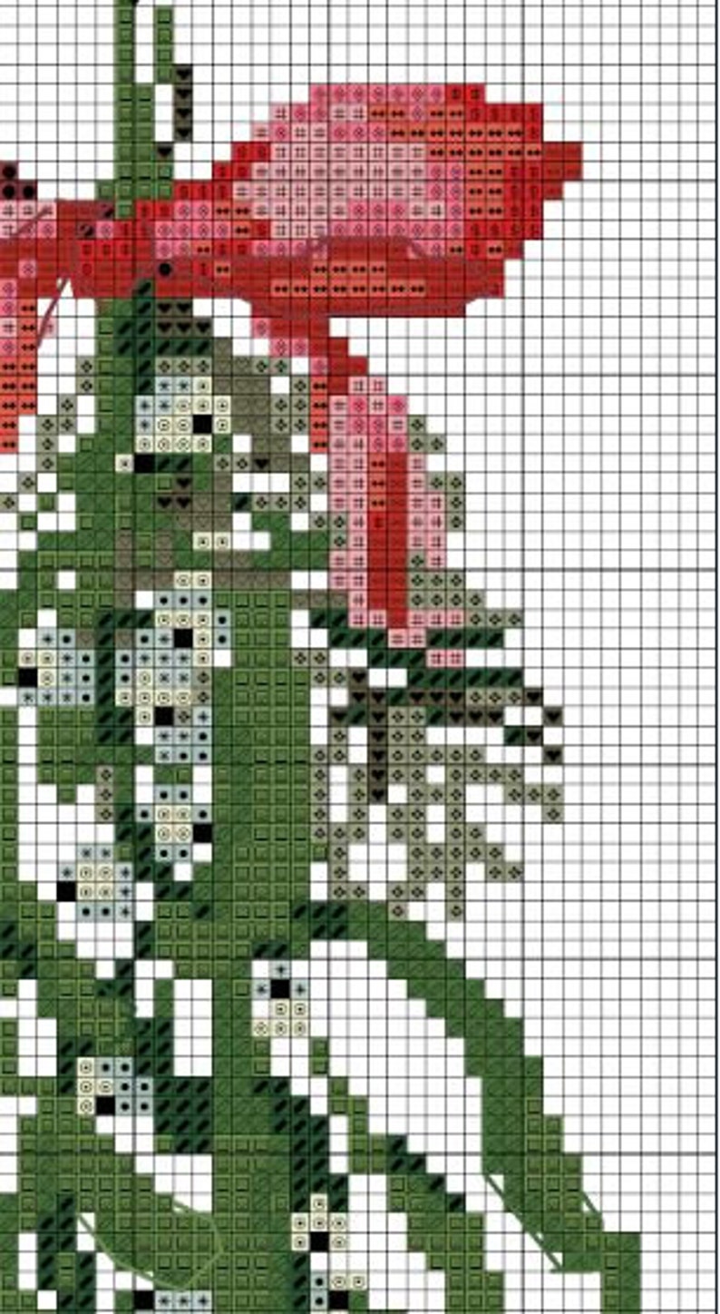 Christmas Ornament. Mistletoe Cross Stitch. PDF Pattern for - Etsy