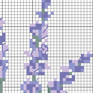 Cross Stitch Lavender. PDF Pattern for Hand Embroidery - Etsy
