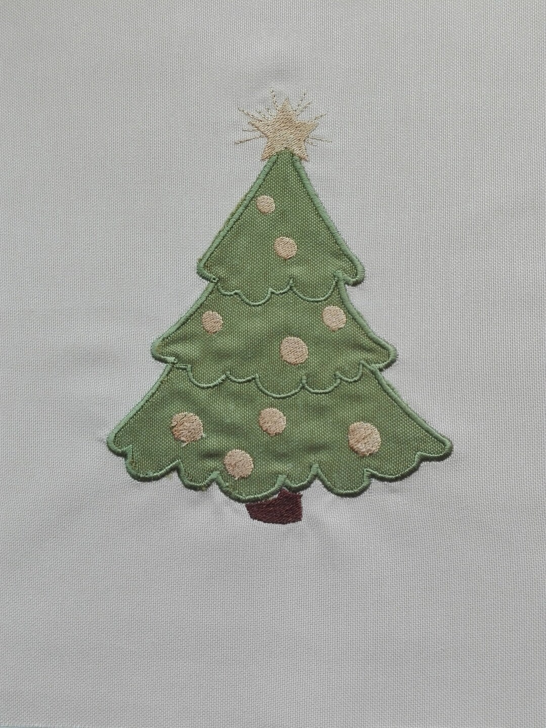 Christmas Tree Applique. Machine Embroidery Design - Etsy