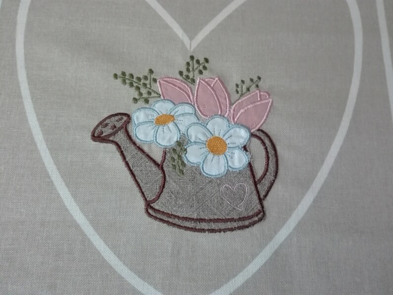 Watering Can Applique. Machine Embroidery Design | Etsy