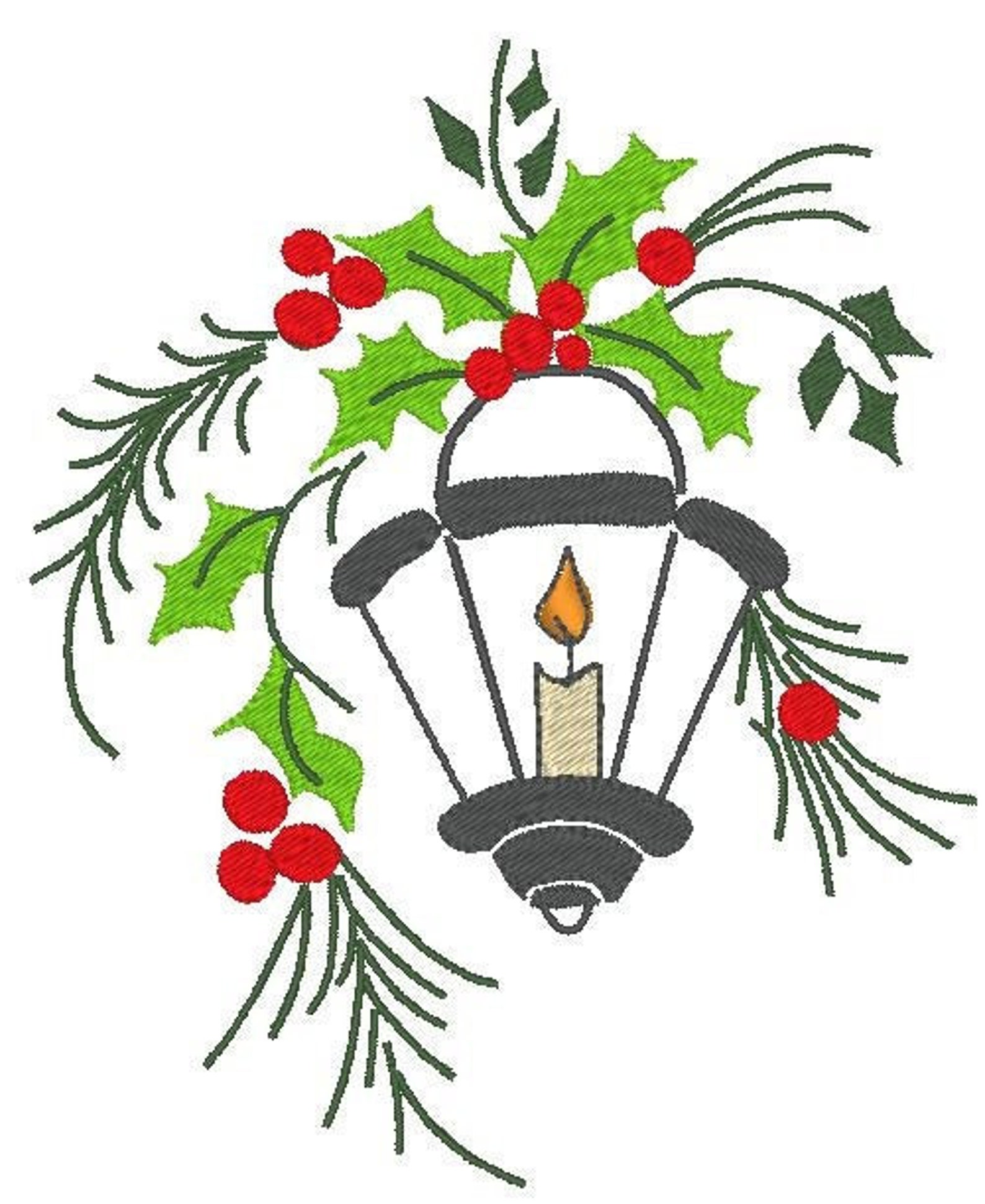 Christmas Lamp. Machine Embroidery Design. - Etsy