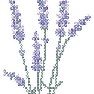 Cross Stitch Lavender. PDF Pattern for Hand Embroidery - Etsy