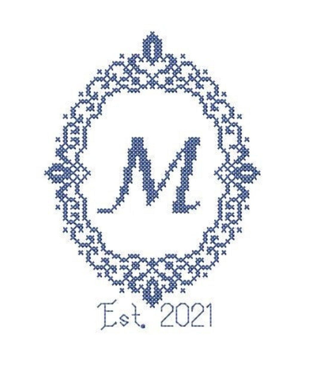 Monogram Frame Embroidery Design. Personalized Machine Embroidery and ...