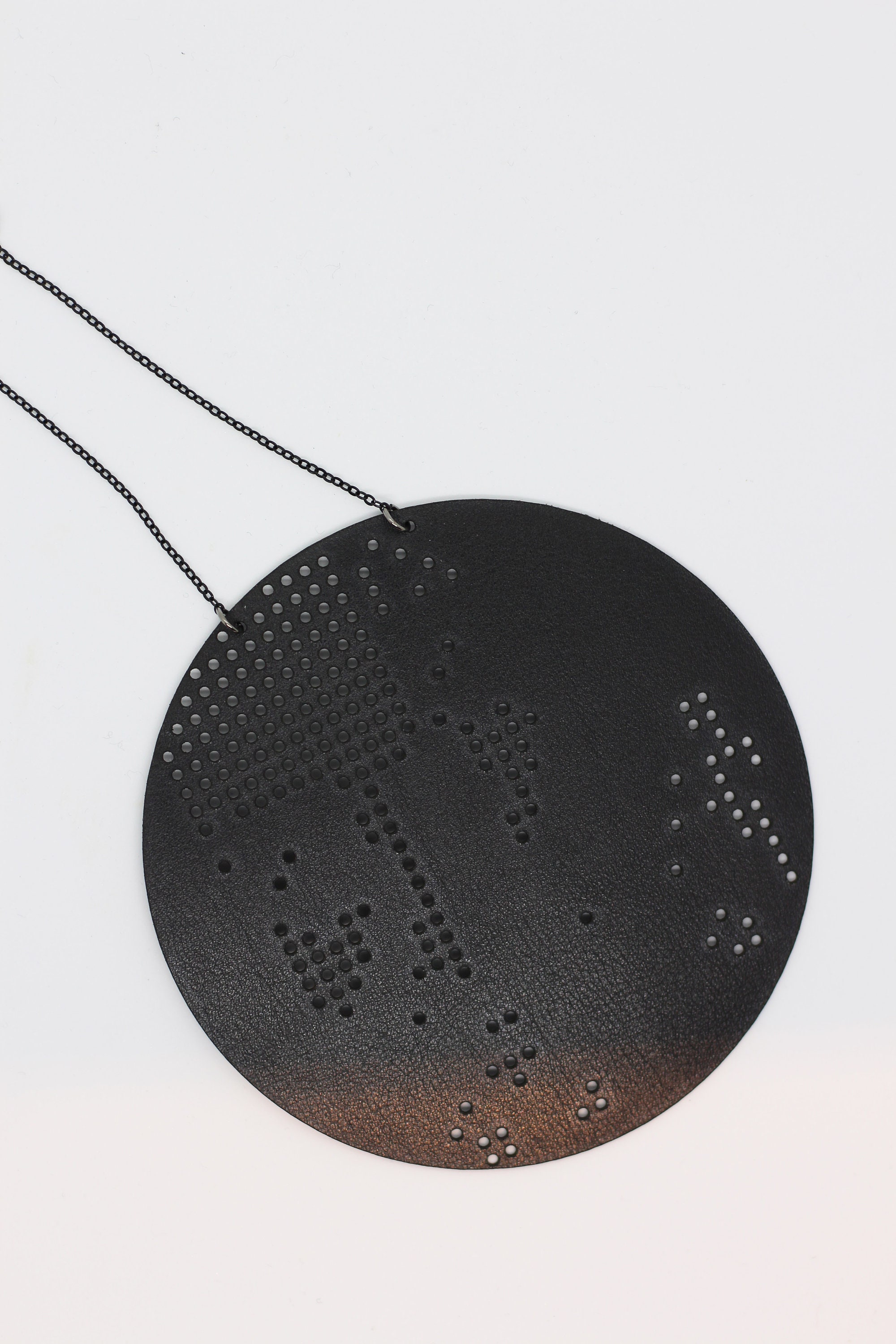 Necklace From Recycled Leather - Laser Cut Necklace - Etsy