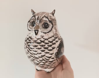 Handmade Ceramic Owl Money Box - Etsy