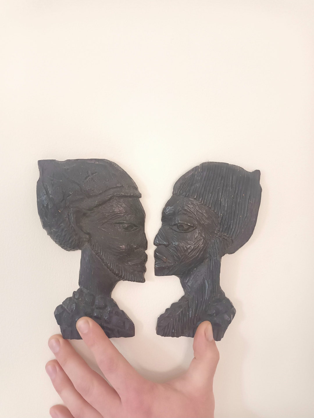 Wooden Profile Faces Wall Sculptures - Etsy