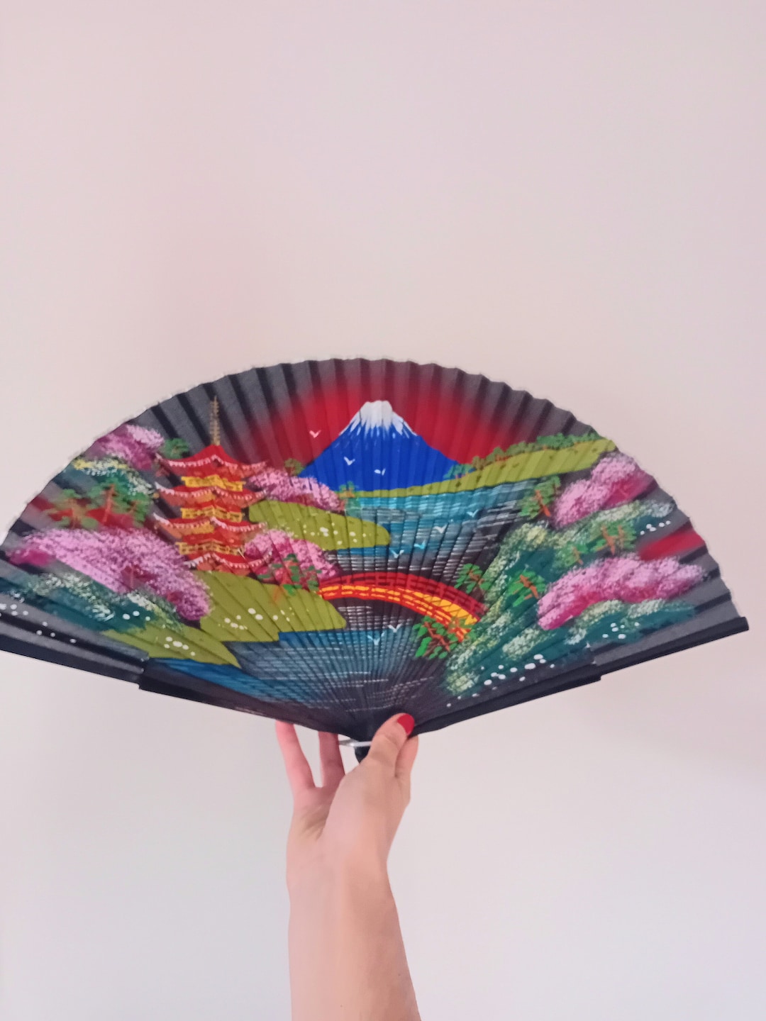 Japanese Hand Fan - Etsy