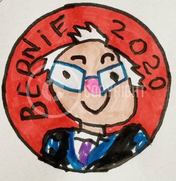 Bernie Illustration PNG File to Print | Etsy