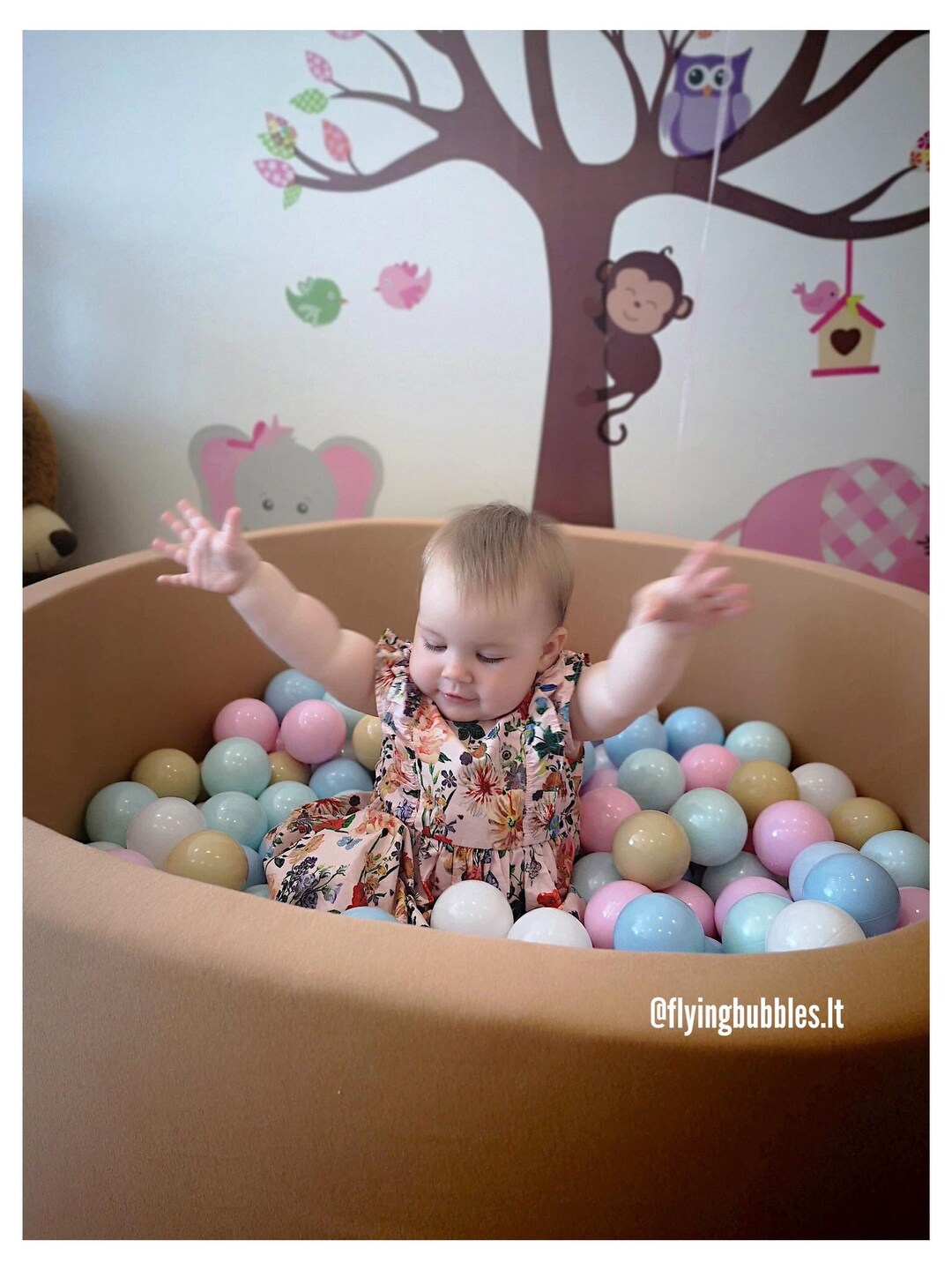 Ball Pit 40x90 With 250 Balls Beige - Etsy