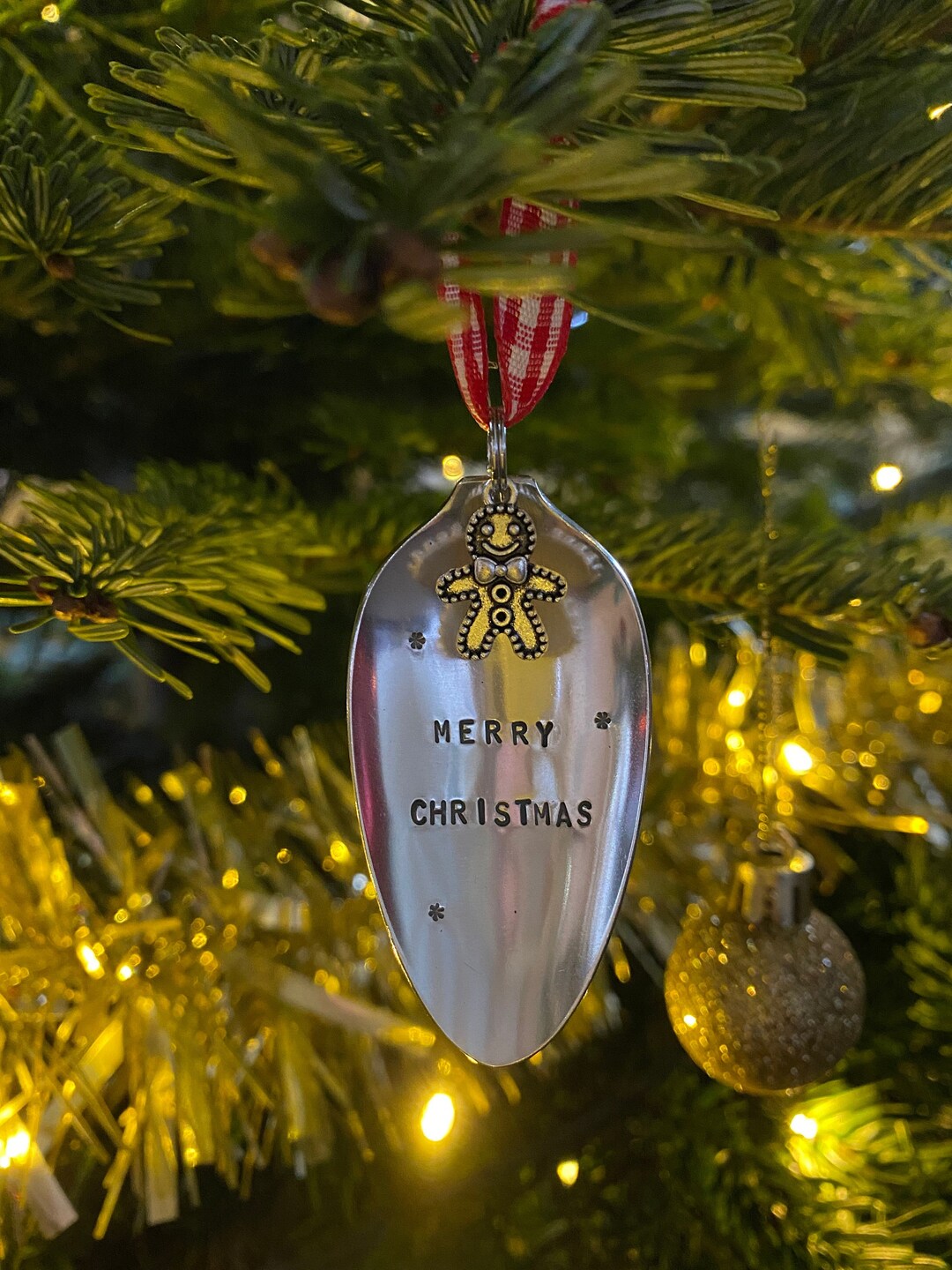 Silver Plated Spoon Ornament, Christmas, Xmas, Recycled, Upcycled ...