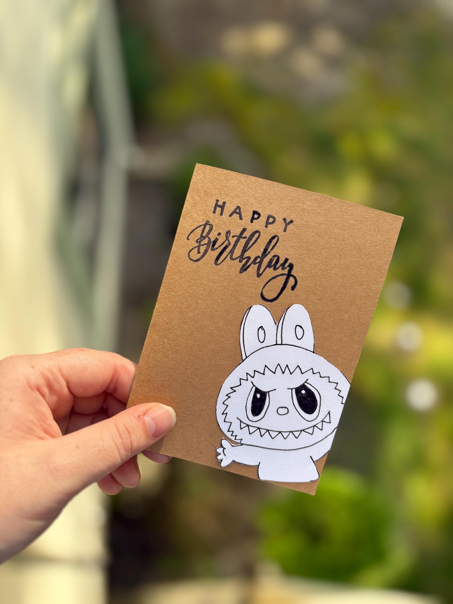 LABUBU BIRTHDAY CARD - Labubu Themed Birthday Card - Blank Birthday ...