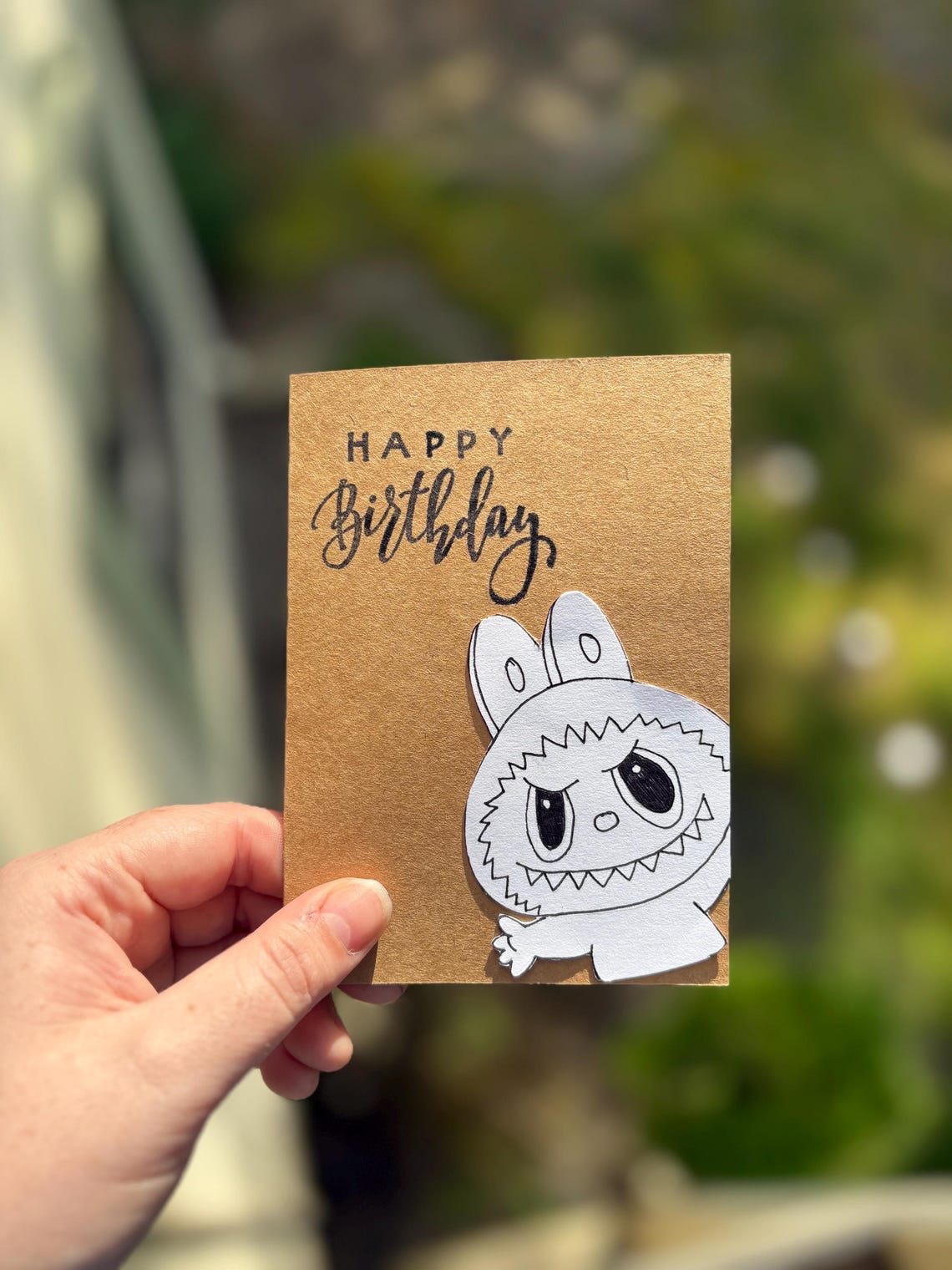 LABUBU BIRTHDAY CARD - Labubu Themed Birthday Card - Blank Birthday ...