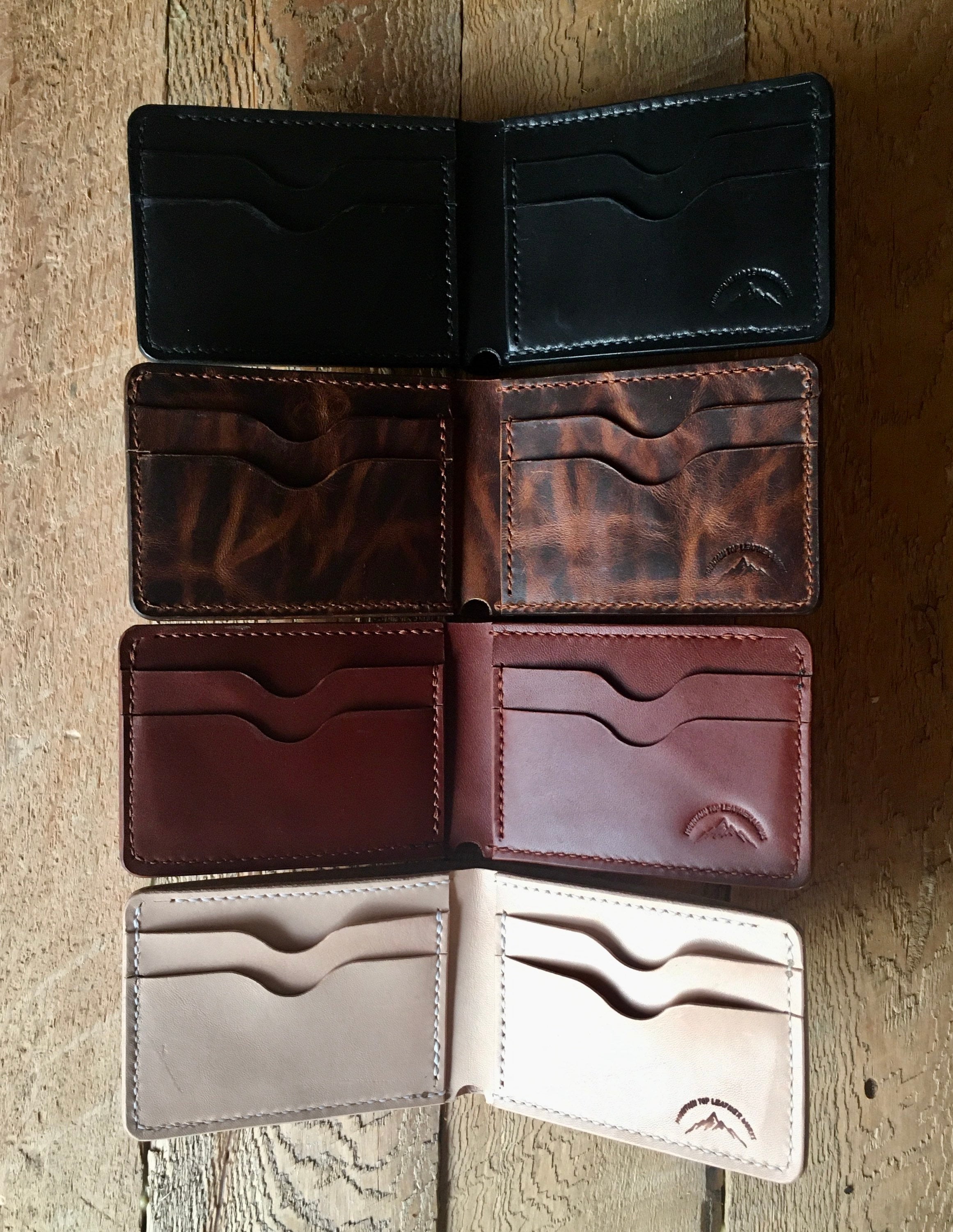 Handmade Full Grain Leather Bifold Wallet, Genuine Leather Wallet, - Etsy