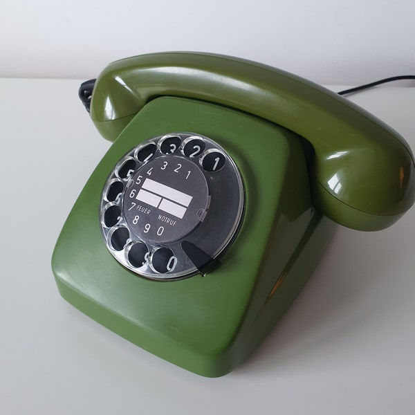 Green Rotary Phone - Etsy