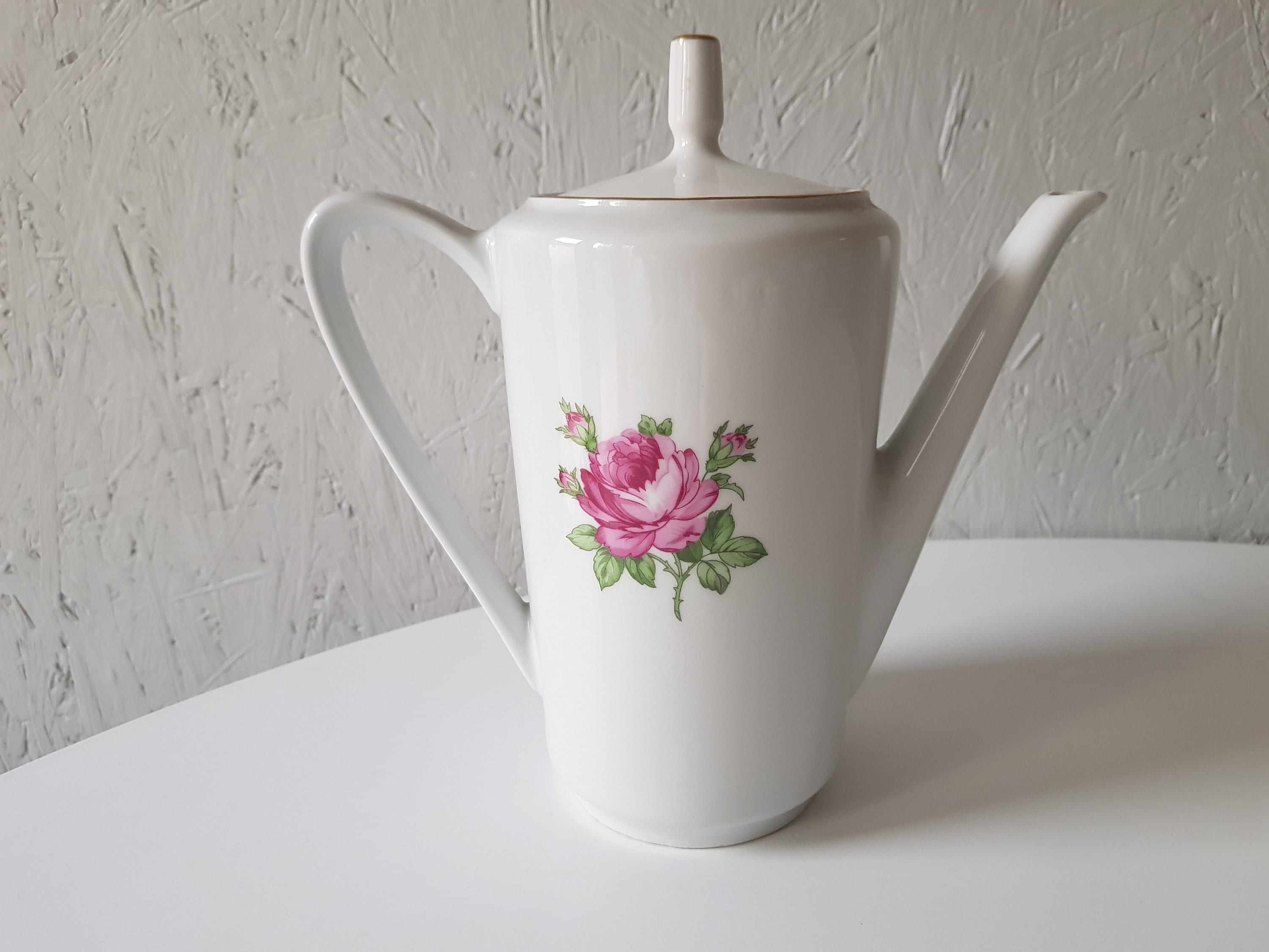 Coffee Pot and Set With Roses Décor / Kahla Porcelain 60s GDR - Etsy