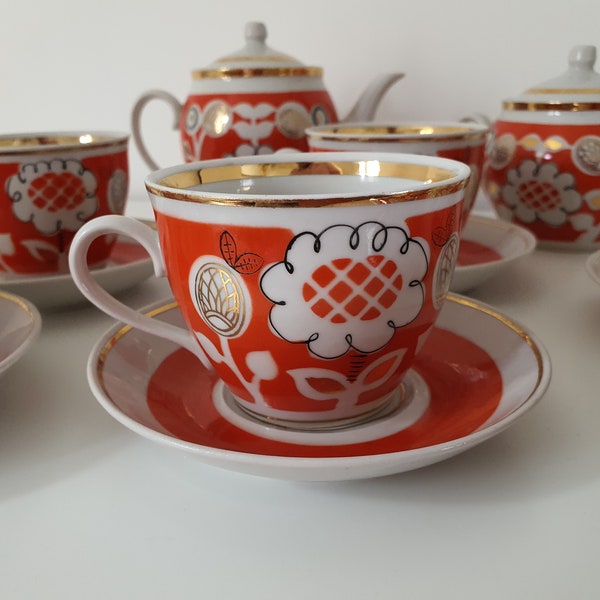 Soviet Tea Set - Etsy