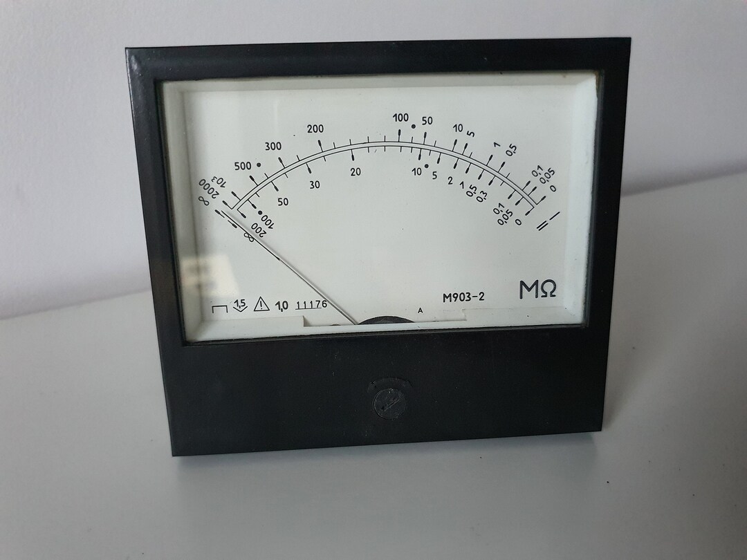 Vintage Analog Ohmmeter / Soviet Gauge / Measuring Device / Stock ...