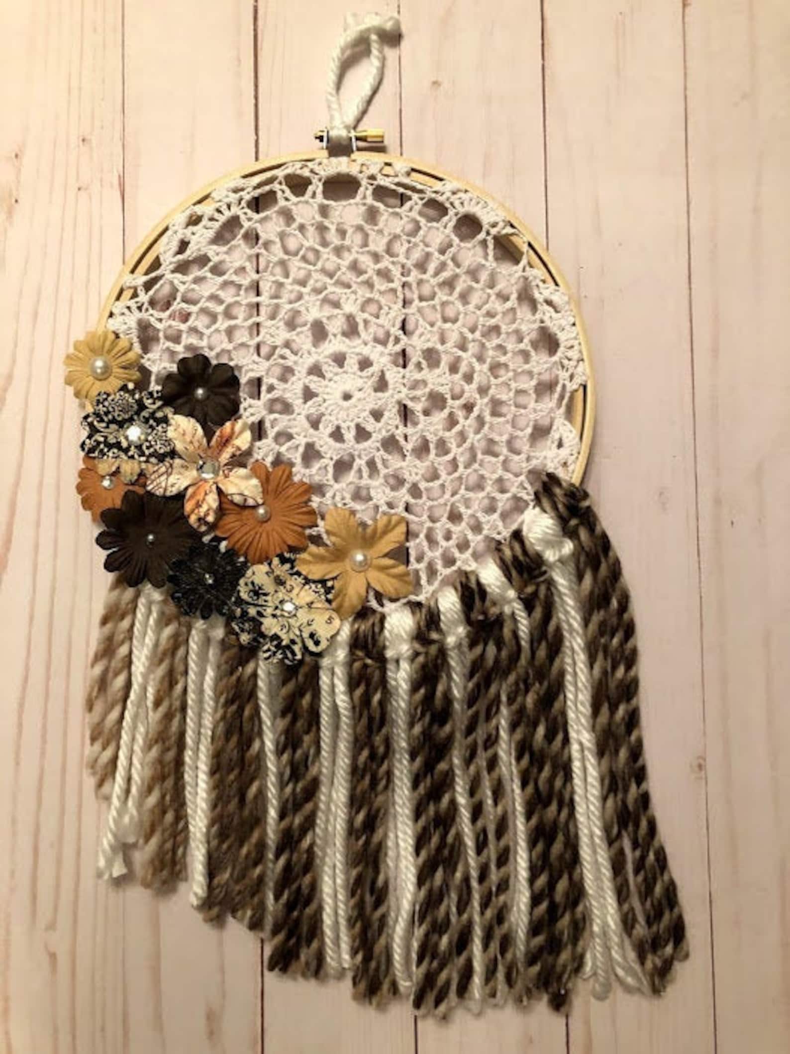Embroidery Hoop and Doily Dream Catcher - Etsy