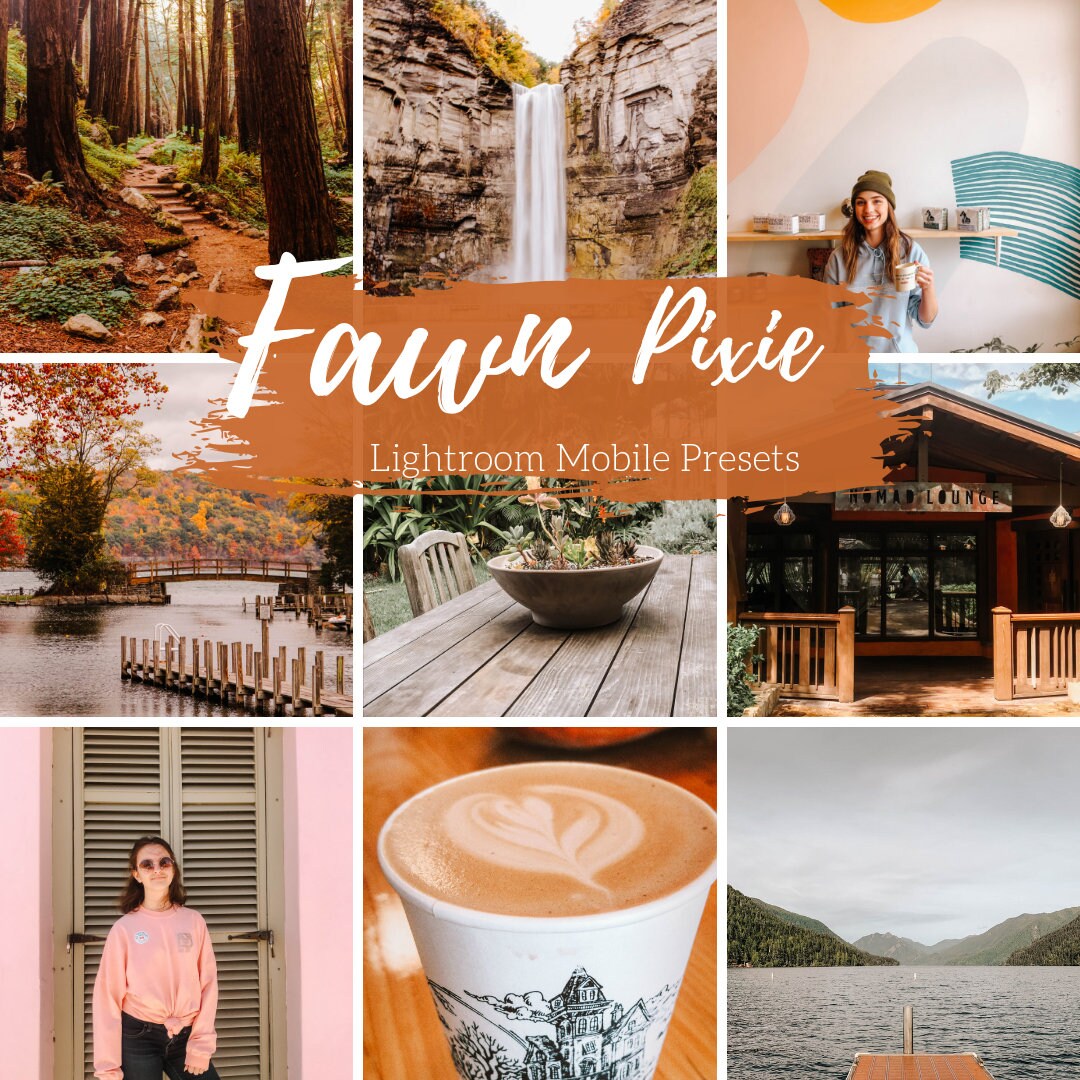 2 Mobile Lightroom Presets, Fawn Coffee Latte Warm Lightroom Mobile ...