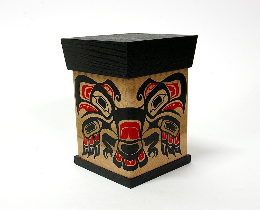 First Nations Native Genuine Bentwood Box Eagle Design - Etsy