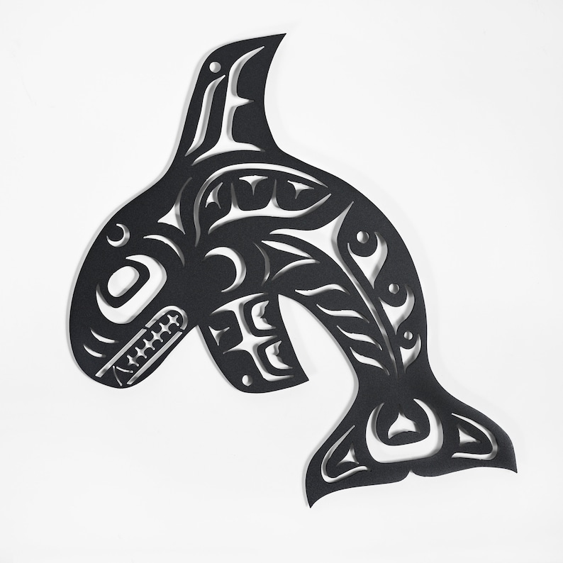 First Nations Native Steel Orca Whale Wall Panel Two Sizes - Etsy Canada