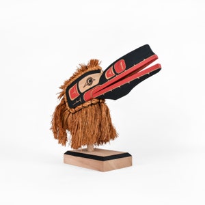 First Nations Hamatsa Raven Mask on Stand Northwest Coast Art - Etsy