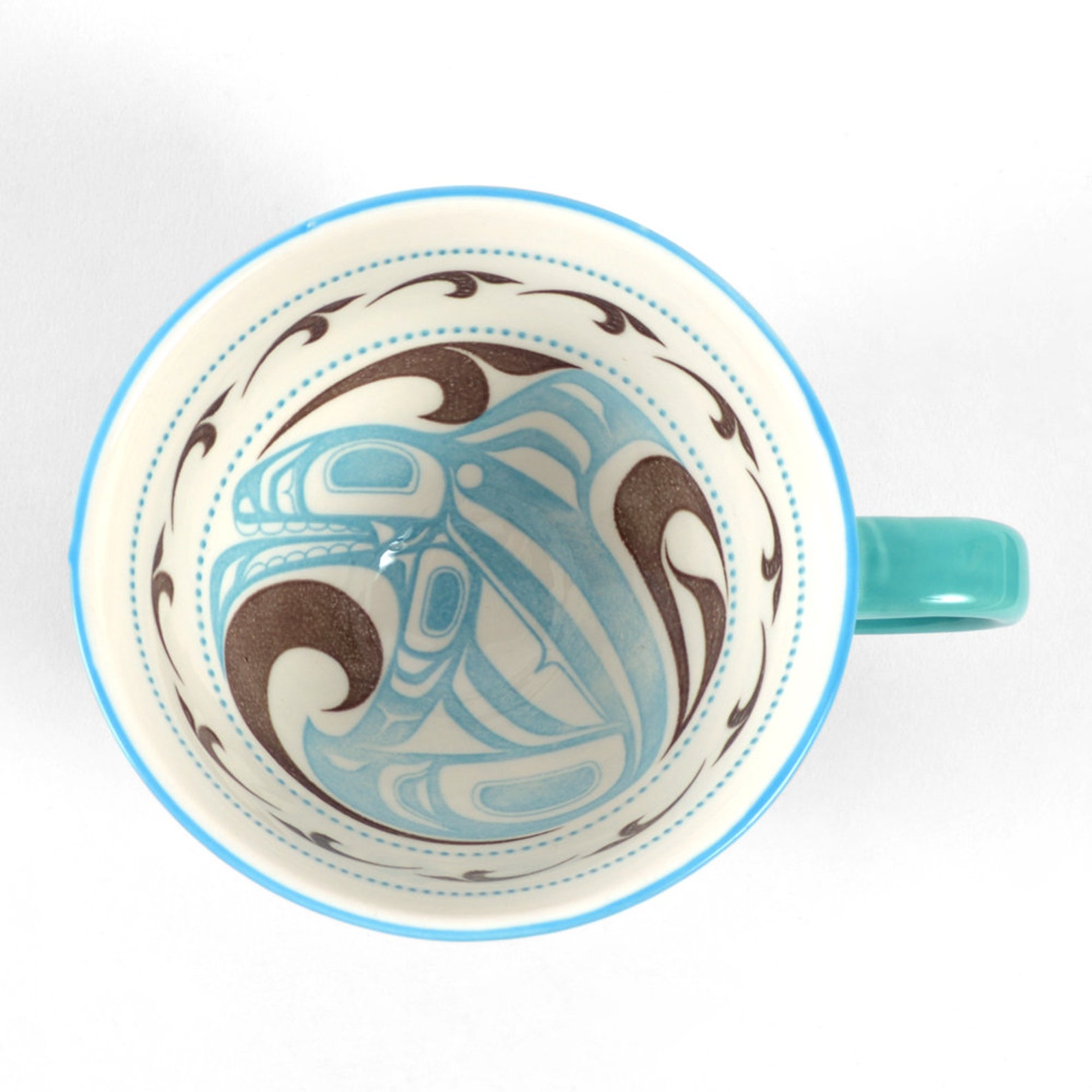Set of Four First Nations Art Mugs Choose Your Colors - Etsy