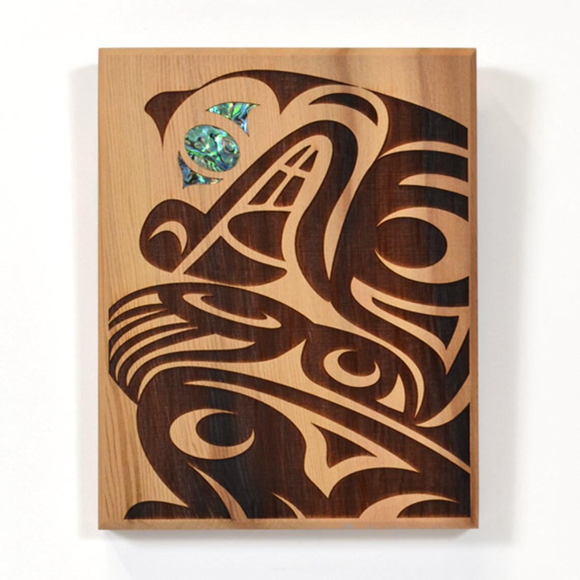 First Nations Red Cedar and Abalone Wall Tiles - Etsy