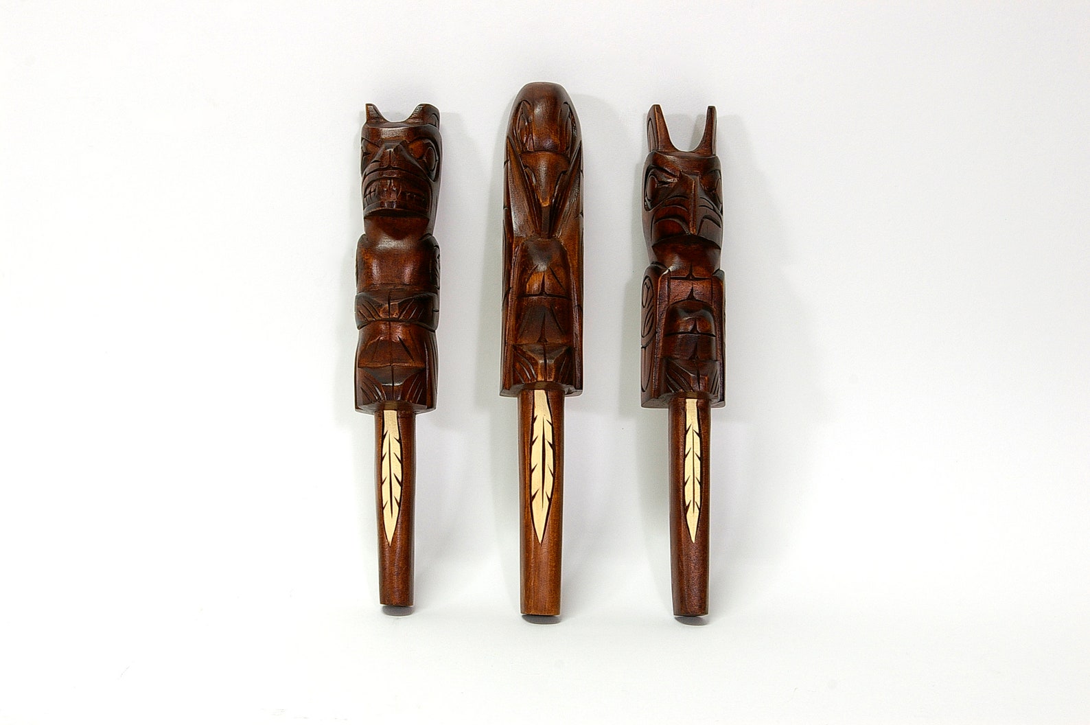 First Nations Native Talking Stick Yellow Cedar 10 Inch - Etsy