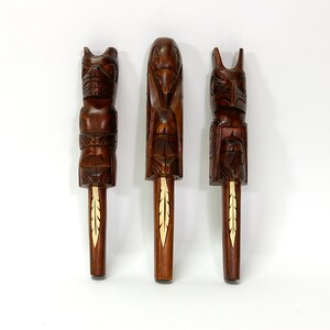 First Nations Native Talking Stick Yellow Cedar 10 Inch - Etsy